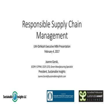 Responsible Supply Chains 2.4.17