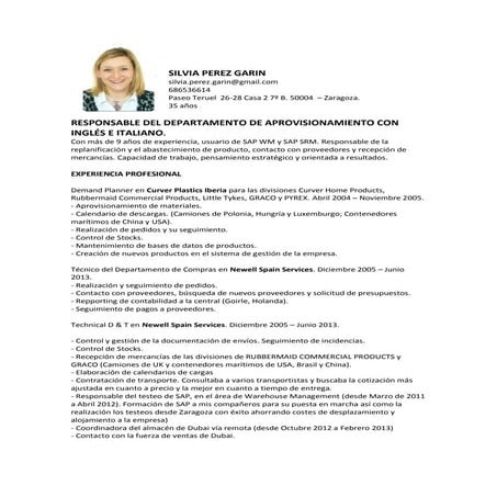 CV 2015 Compras | PDF