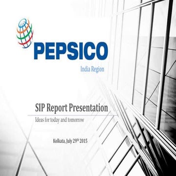 SIP Report Presentation | PPTX