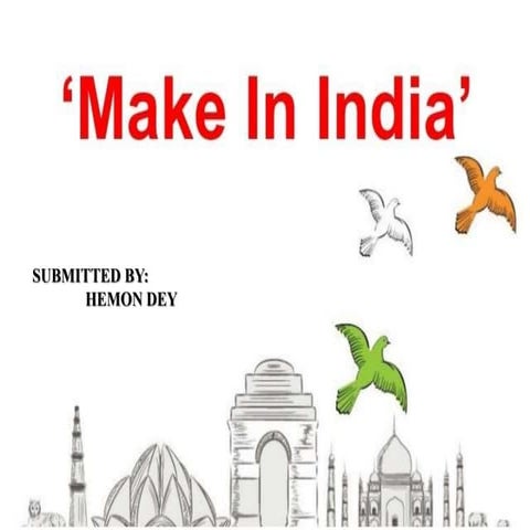 Class 12 Economics Project - Make In India | PPTX