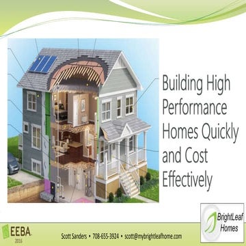 Building High Performance Homes Quickly and Cost Effectively | PPTX