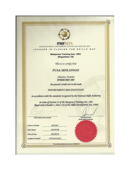 National Diploma Mechanical Engineering | PDF