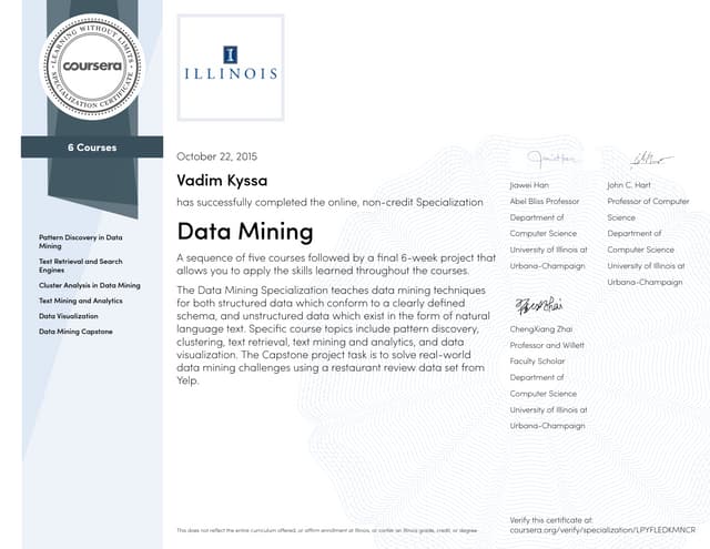 Coursera Data Mining 2016 Ppt