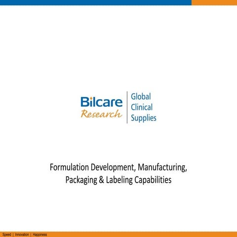 Bilcare GCS Packaging and Labeling Capabilities | PDF