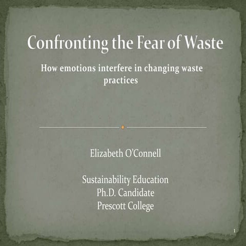Waste and Emotions presentation | PPTX