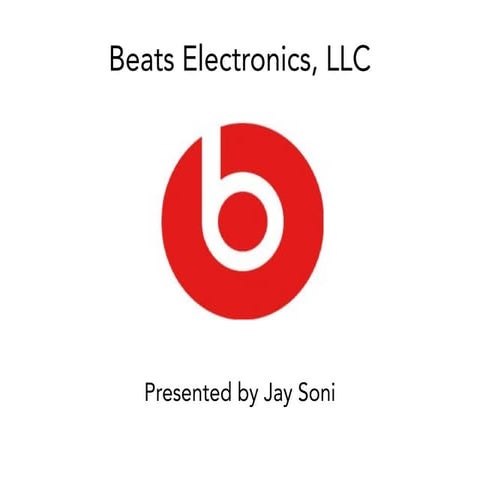 Beats Electronics Presentation | PPT