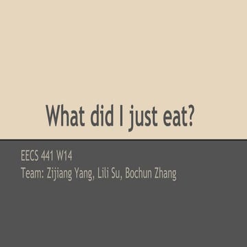 Eecs 441 final presentation | PDF | Computing | Technology & Computing