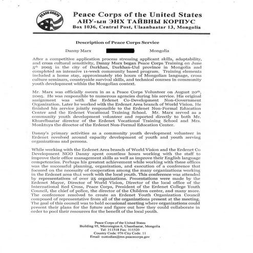 Peace Corps | PPTX