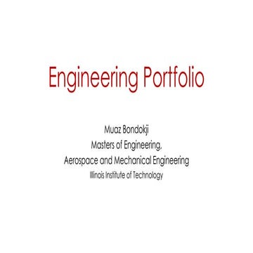 Engineering Portfolio | PDF