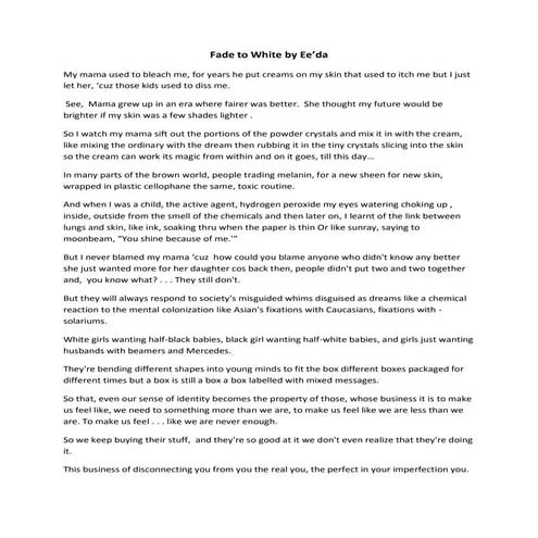 Fade to White | PDF