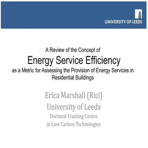INTRODUCTION TO ENERGY SERVICES | PDF
