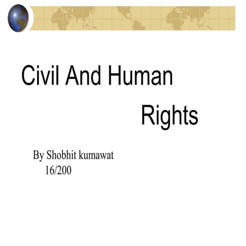 civil and human rights | PPT