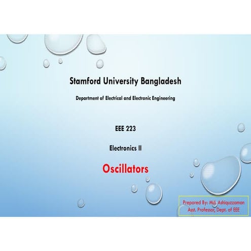 Eee 223 oscilators | PDF | Consumer Electronics | Technology & Computing