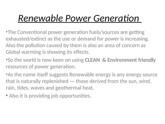 Solar power plant | PPT