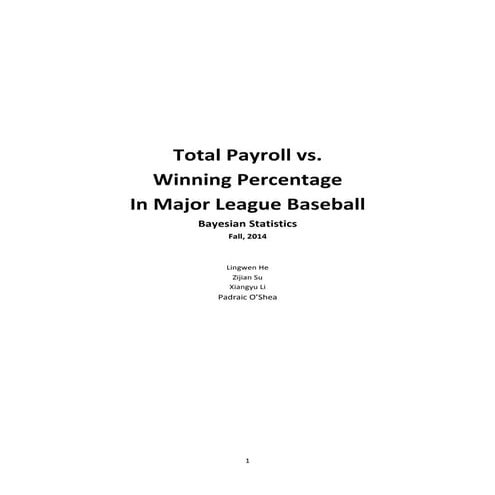 MLB Final Project | PDF