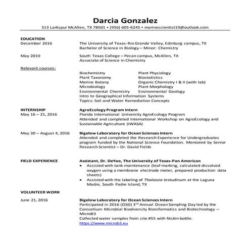 Darcy Resume 2016 | DOCX