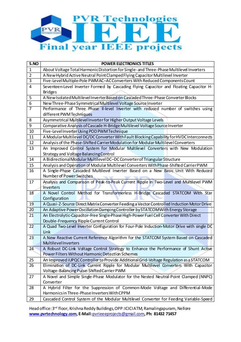 Eee 2015 2016 Ieee Project Titles eee-2015-2016-ieee-project-titles