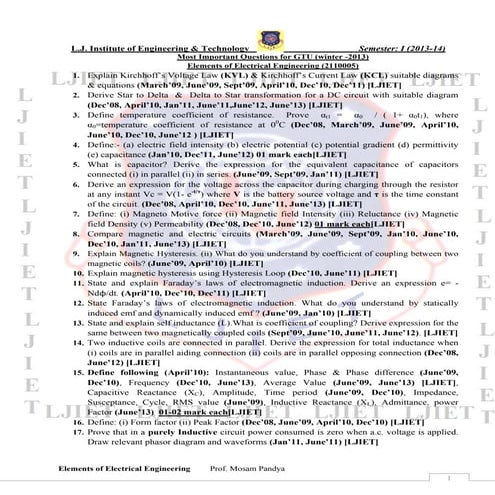 EEE By AKASH PANCHANI | PDF | Physics | Science