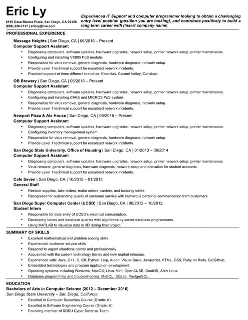 Jerry resume v3.1 | DOC