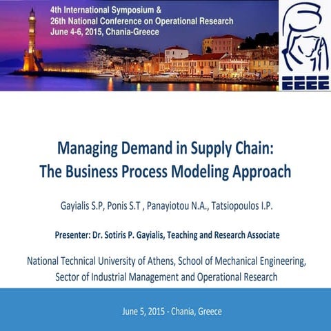 Managing Demand in Supply Chain: The Business Process Modeling Approach ...