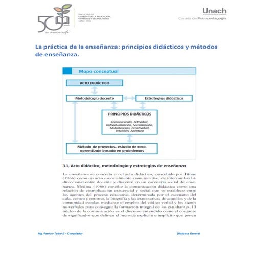 4.- La práctica de la enseñanza: principios didácticos y métodos de ...