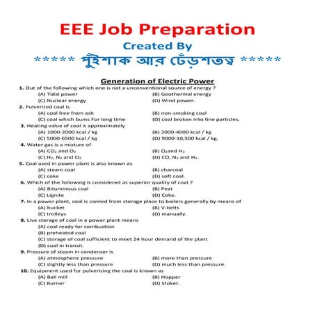 Eee job preparation | PDF