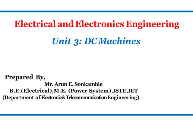 EMF EQUATION OF DC GENERATOR,DC MOTOR|DAY15|BACK EMF,TORQUE OF DC MOTOR ...