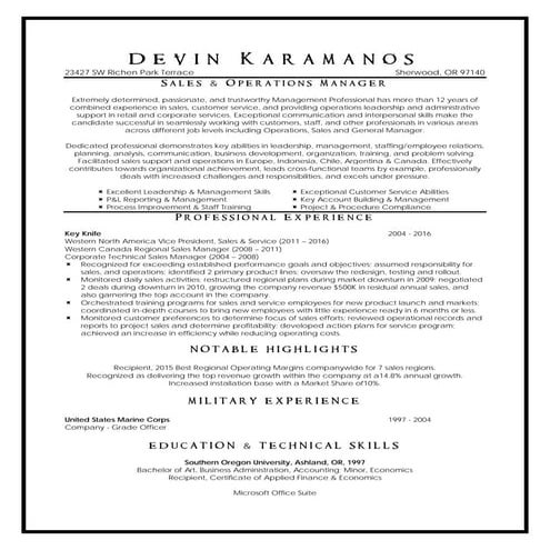 Devin Karamanos Resume | PDF