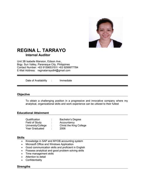 Gamboa Resume | PDF