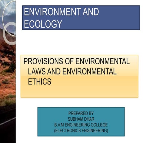 environmental laws | PPTX