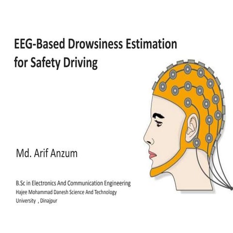 Eeg Based Drowsiness Estimation For Safety Driving Pptx