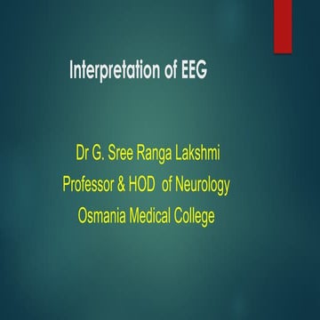Electroenchephalography aka EEG brief ppt | PPT