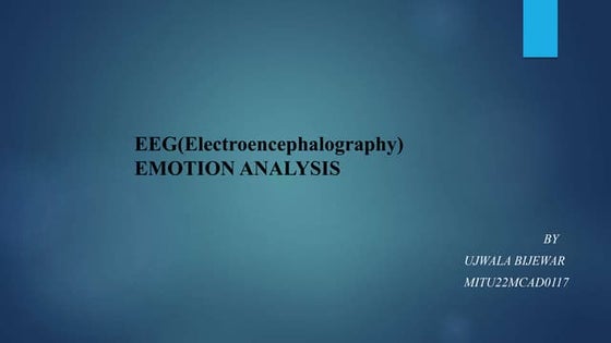 exploring human values through eeg and deep learning methods | PPTX