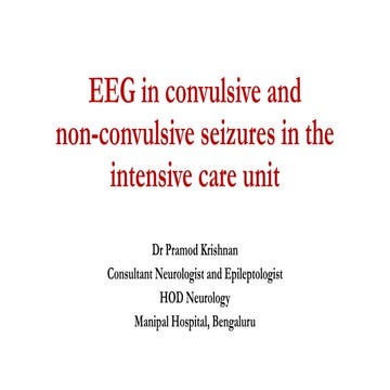 EEG in convulsive and non convulsive seizures in the intensive care ...