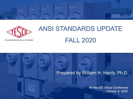 ANSI Standard and Recent Updates That Affect Metering | PPT