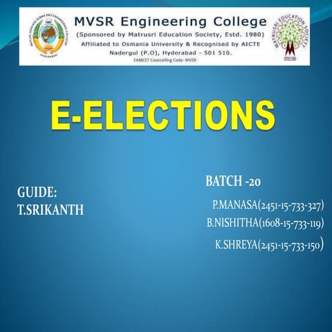 E voting UML diagrams | PPTX
