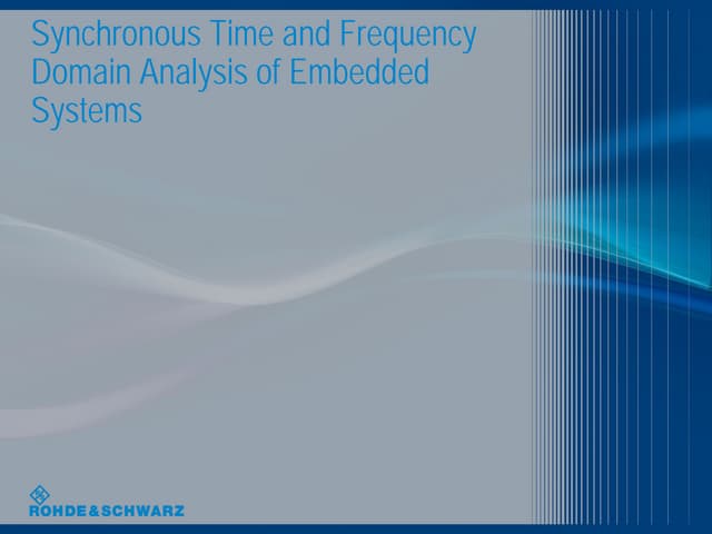 ppt on Time Domain and Frequency Domain Analysis | PPT