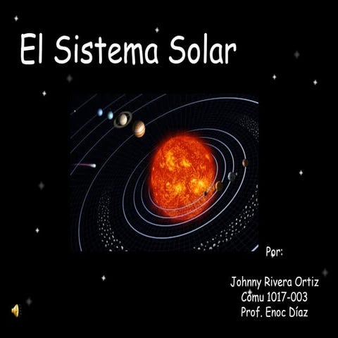 Nuestro Sistema Solar | PPT