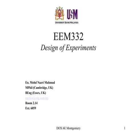 design of experiments (Research methodology) | PPT