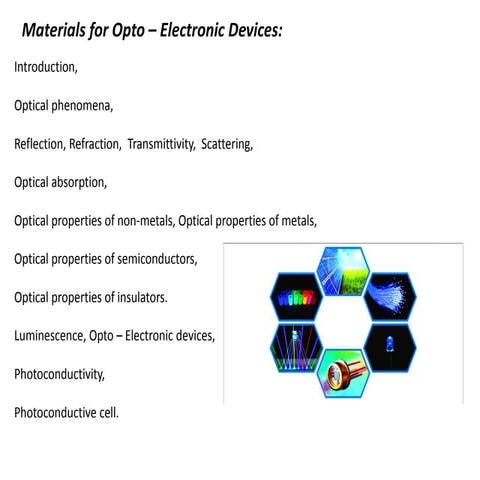 Optical properties of semiconductors ppt | PDF