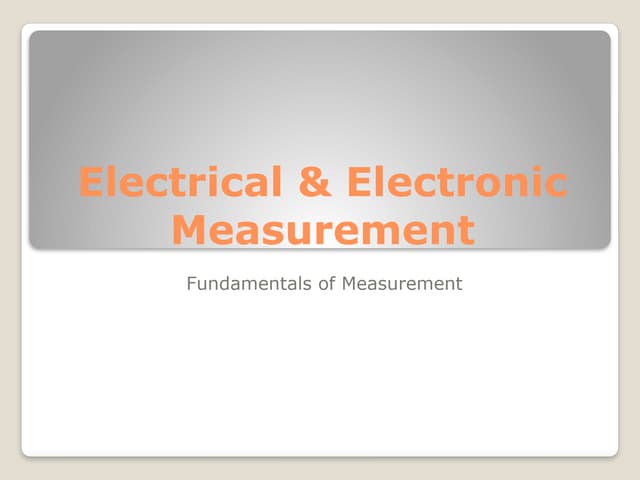 1. principles of measurement | PDF