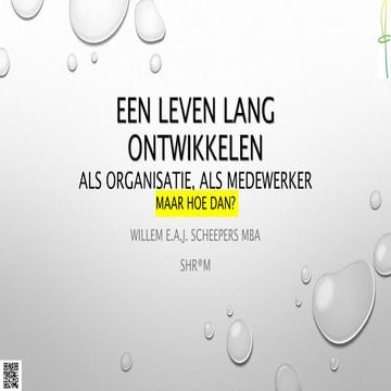 Een Leven Lang Ontwikkelen, als organisatie, als medewerker | PPTX