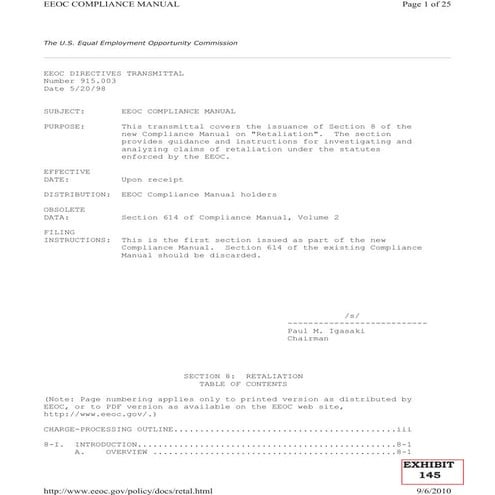Eeoc compliance manual (highlighted) | PDF