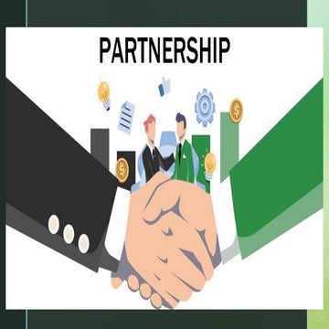 Partnership, types of partnership, benefits of partnership | PPT