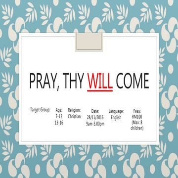 Easter Egger Prayer Program | PPT