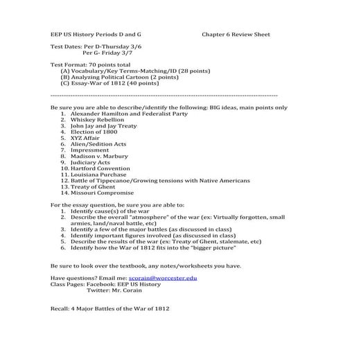 The War of 1812 | PPT