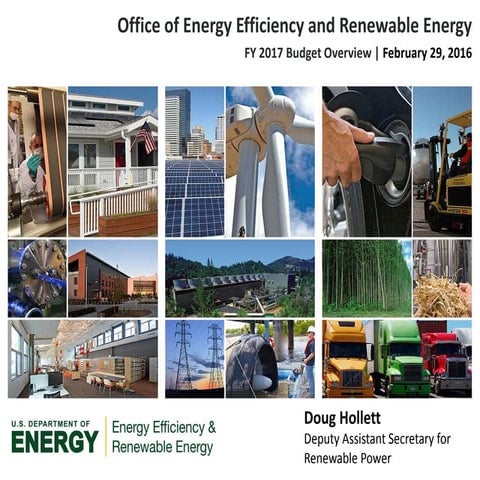EERE’s FY2017 Renewable Power Budget Webinar | PDF