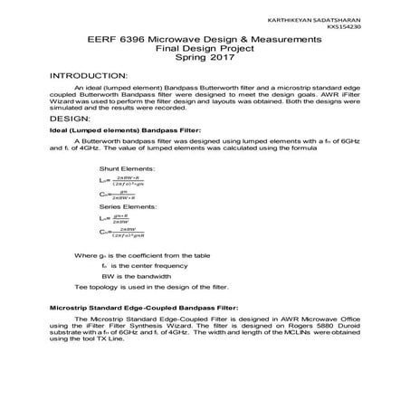 Eerf 6396 microwave design | DOCX