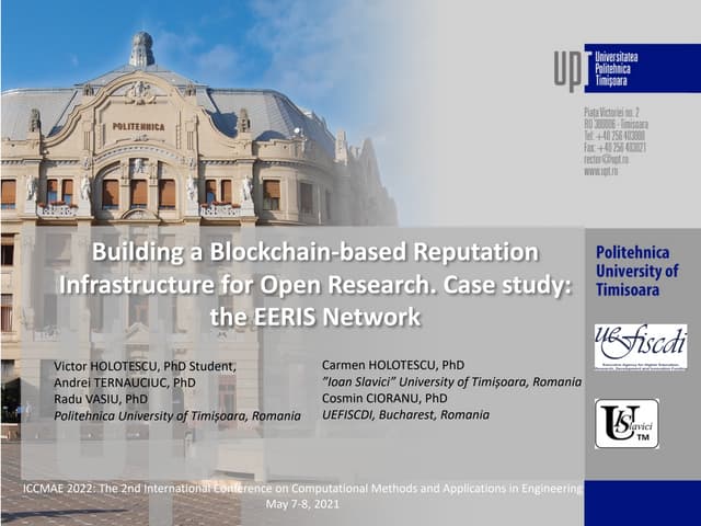 Building A Blockchain Based Reputation Infrastructure For Open Research