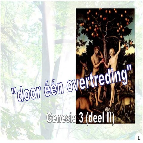 door één overtreding... | PPT